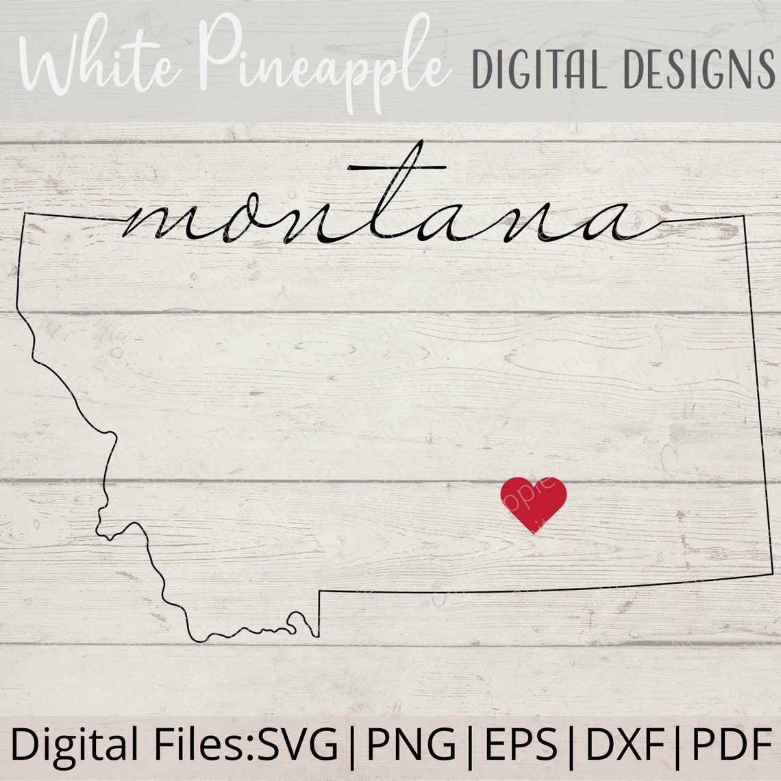 Montana SVG State of Montana SVG State Outline SVG | Etsy