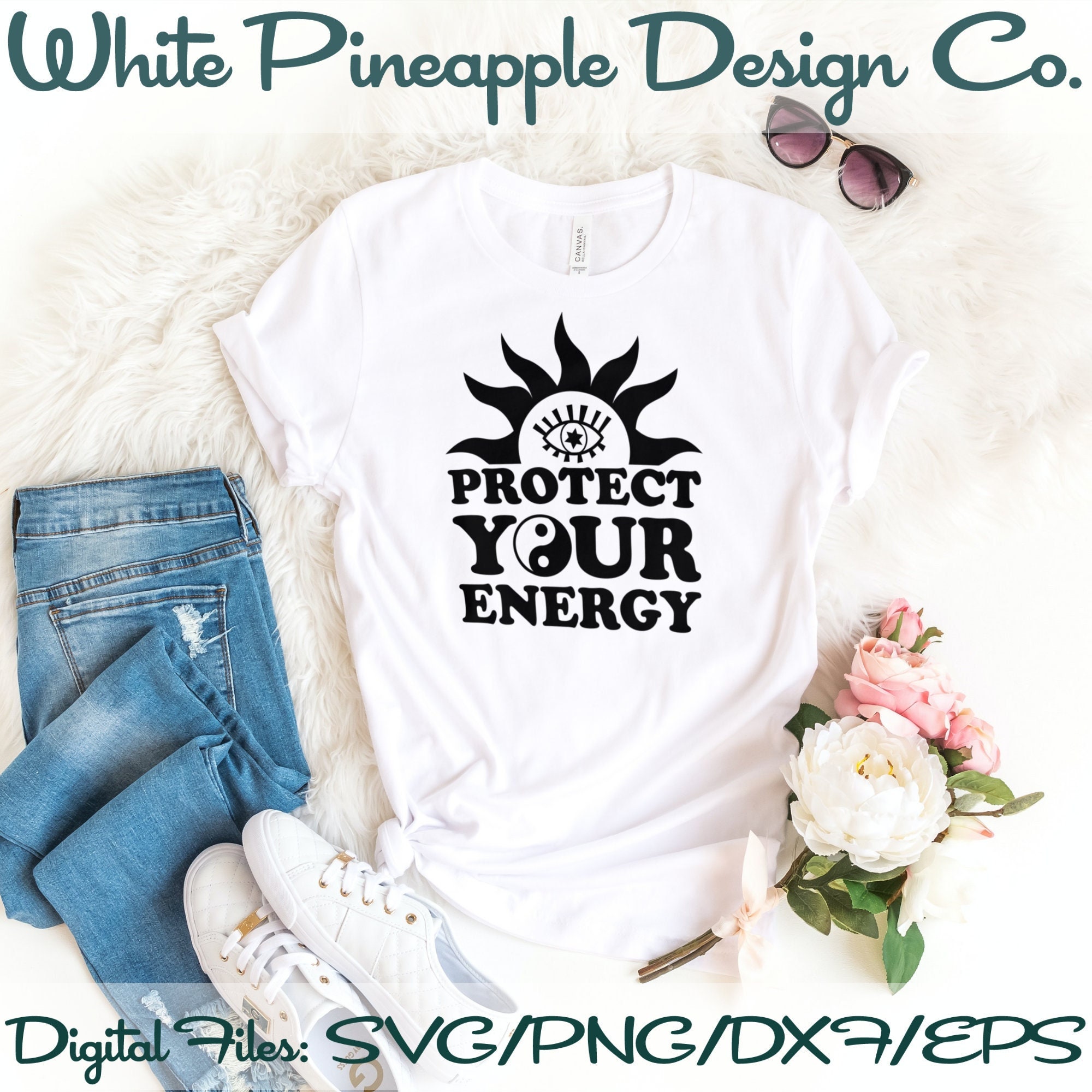 Protect Your Energy SVG, Positive Energy SVG, Yin and Yang SVG, Evil ...