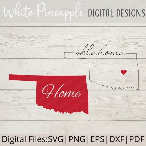 Oklahoma SVG State of Oklahoma SVG Home SVG State | Etsy