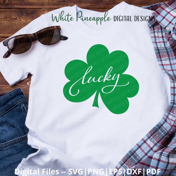 Lucky SVG Shamrock SVG Clover SVG St Patricks Day Svg | Etsy