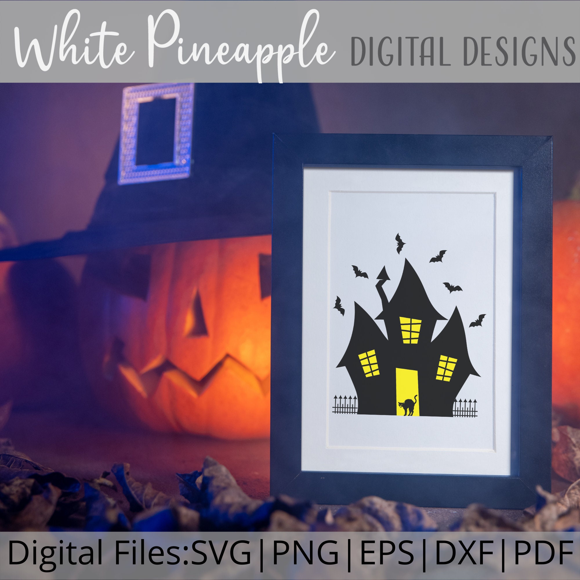 Halloween Haunted House SVG Haunted House SVG Spooky SVG - Etsy