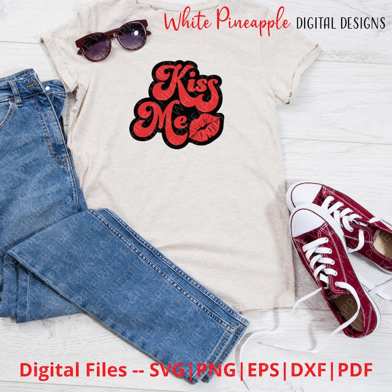 Kiss Me SVG Valentines Day SVG Valentines Day SVG Kiss | Etsy