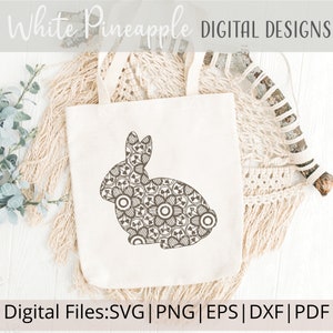 Easter Bunny SVG - Rabbit SVG - Easter SVG - Mandala Easter Bunny Svg ...