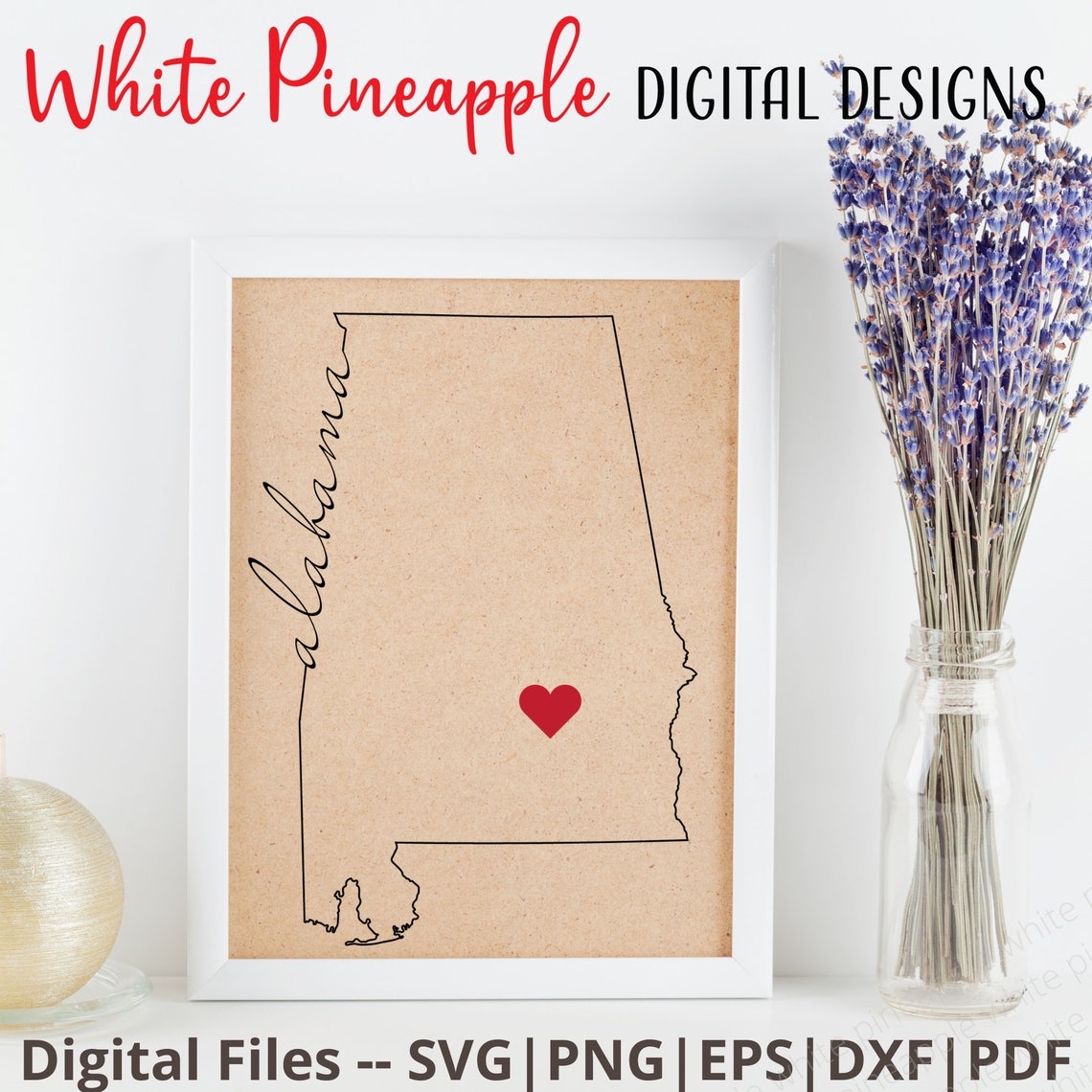 Alabama SVG Home SVG States SVG State Outline Svg - Etsy