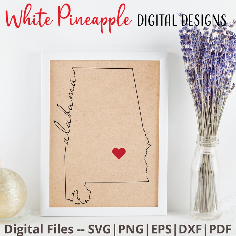 Alabama SVG - Home SVG - States SVG - State Outline Svg - Alabama Home ...