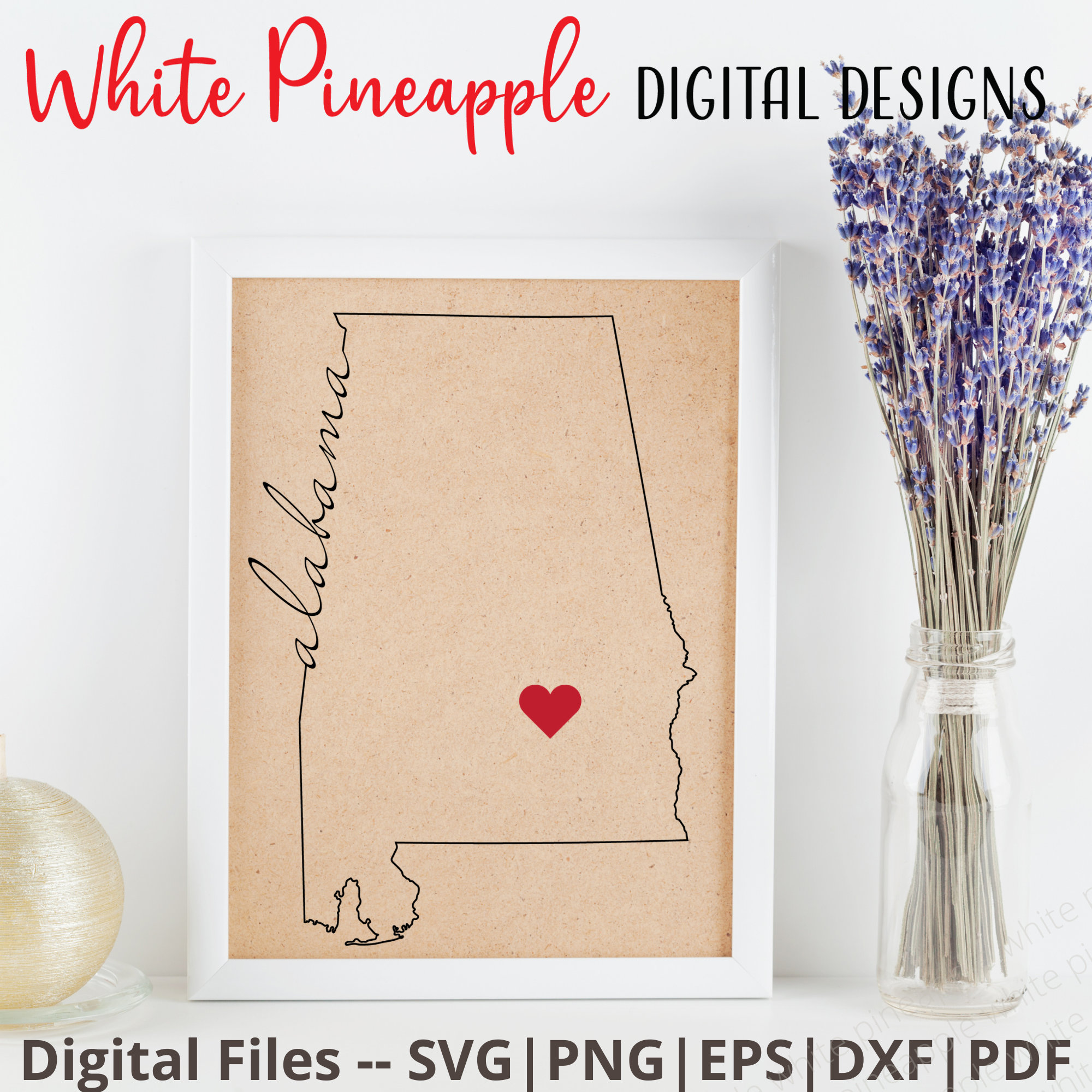 Alabama SVG Home SVG States SVG State Outline Svg - Etsy