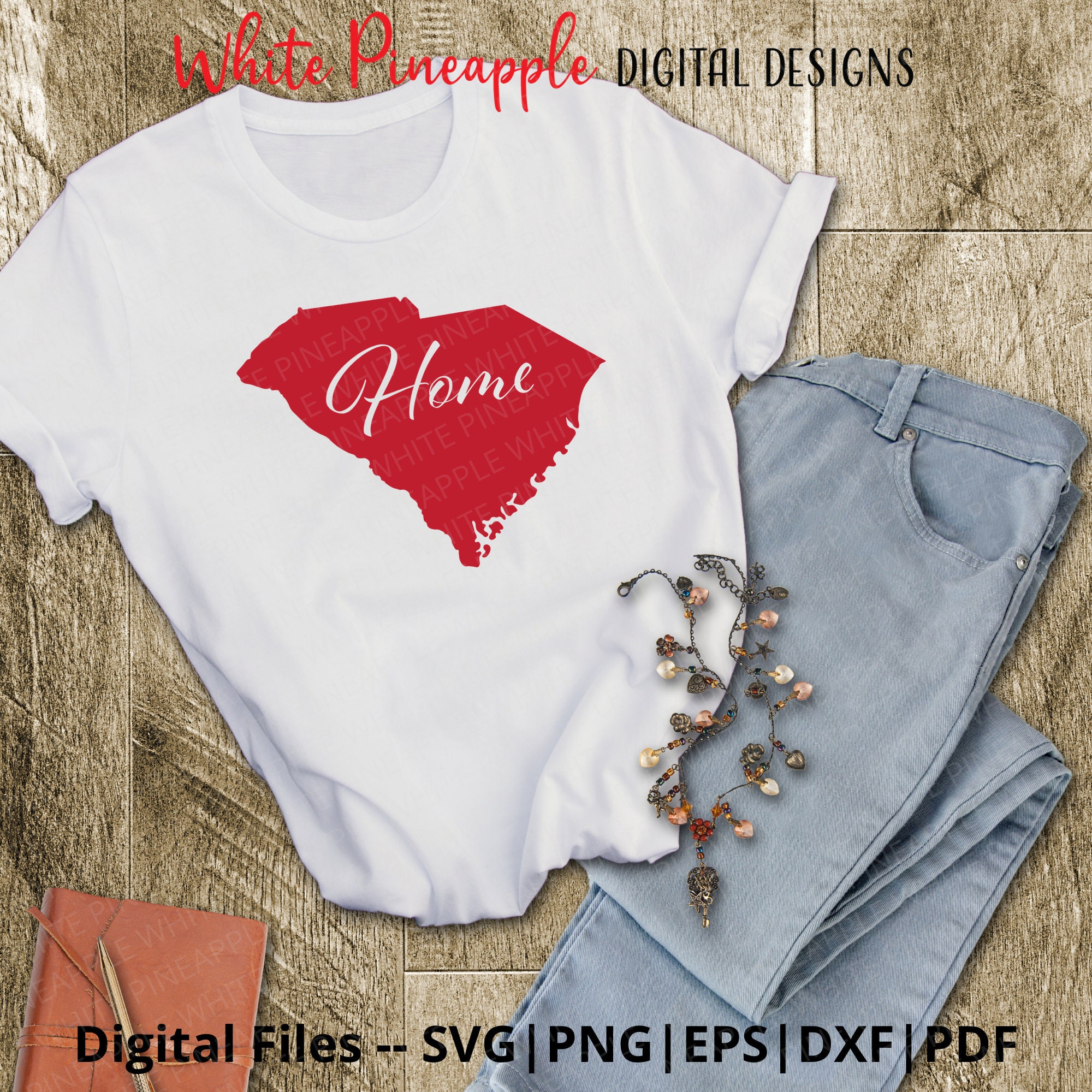 South Carolina SVG Home SVG South Carolina Outline SVG - Etsy