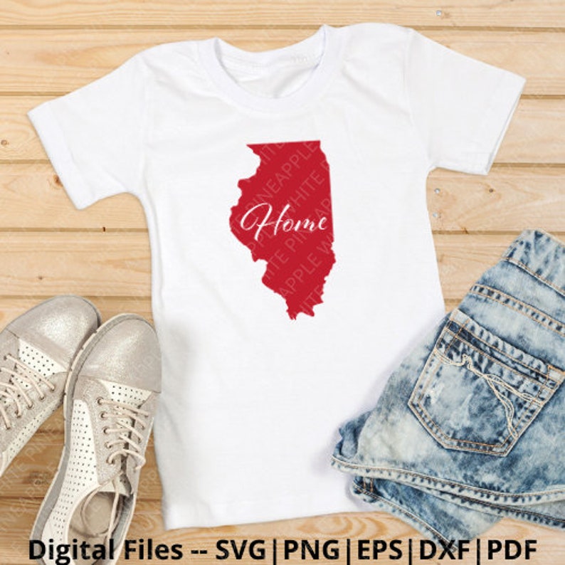 Illinois SVG Illinois State SVG Illinois Silhouette SVG - Etsy