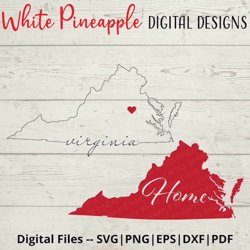 Virginia SVG Home SVG Virginia State Outline SVG States Svg State ...