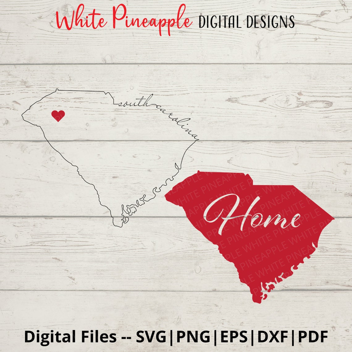 South Carolina SVG Home SVG South Carolina Outline SVG | Etsy