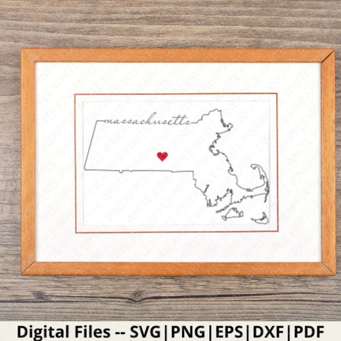Massachusetts SVG - Massachusetts State SVG - Massachusetts Silhouette ...