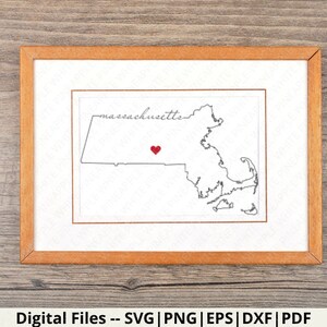 Massachusetts SVG - Massachusetts State SVG - Massachusetts Silhouette ...
