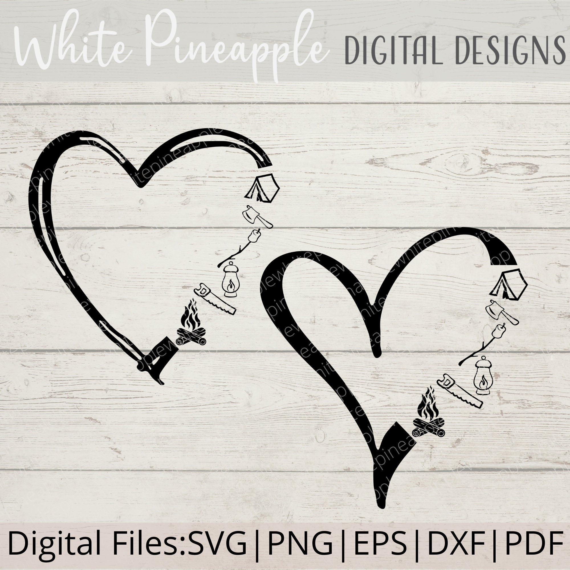 Camping Heart SVG Camping SVG Heart SVG Tent Svg - Etsy