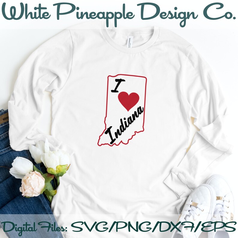 Indiana SVG State SVG Back Home Again in Indiana Hand Drawn - Etsy