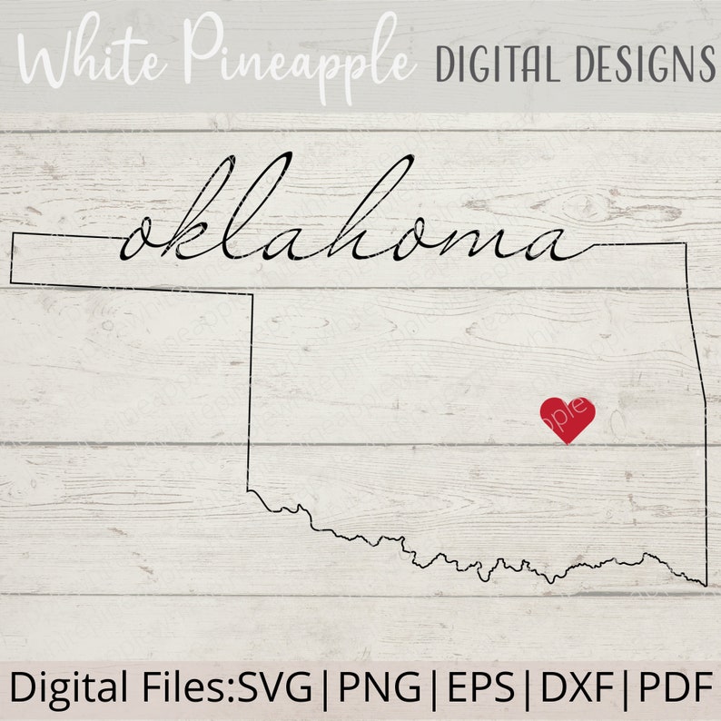 Oklahoma SVG - State of Oklahoma SVG - Home SVG - State Outline Svg ...