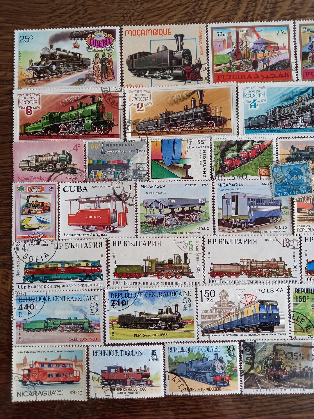 Train Stamps Lot No. 118 - Etsy
