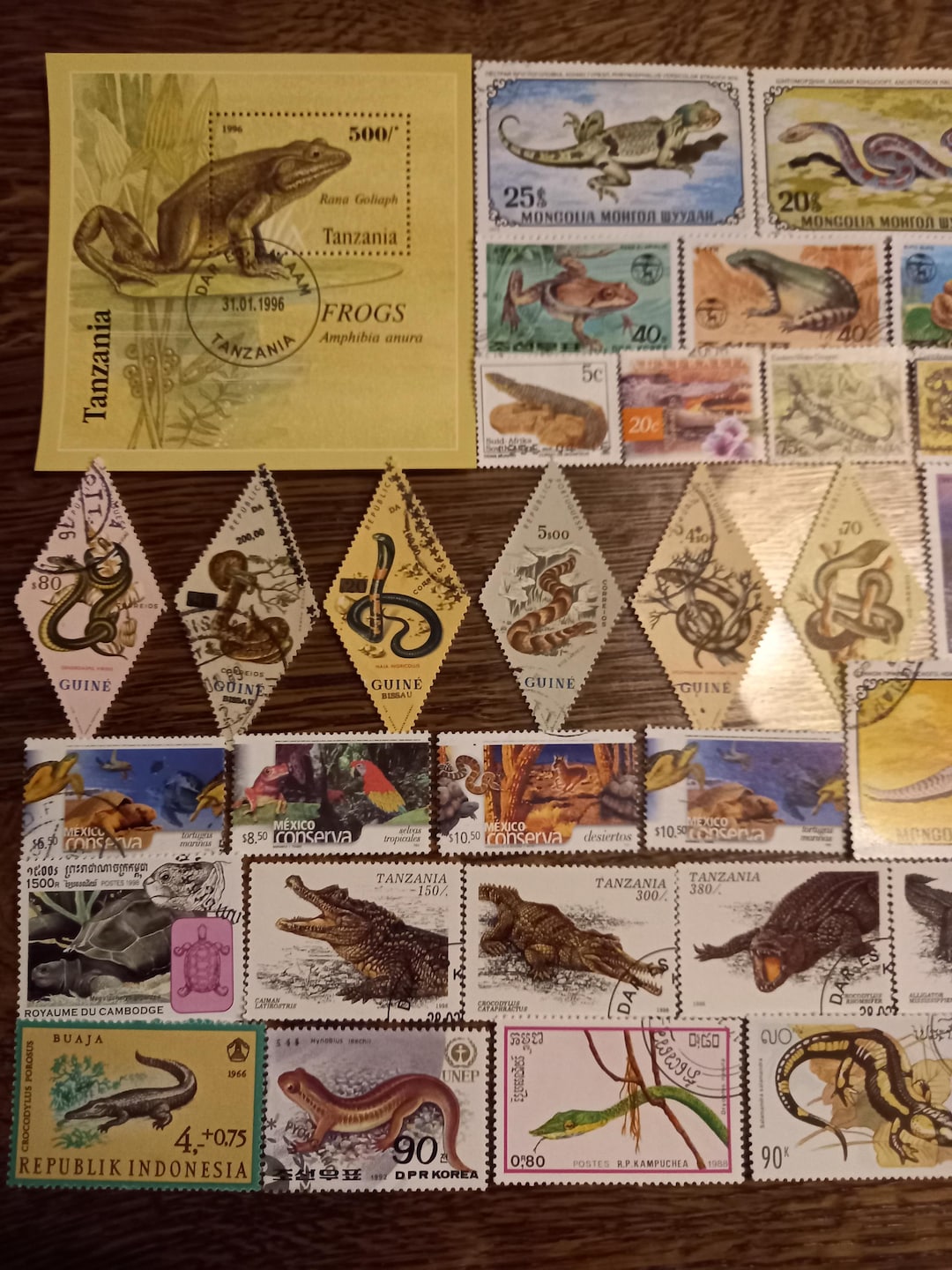 Reptiles, Amphibians, Turtles and Snake Stamps Lot No. 8 - Etsy