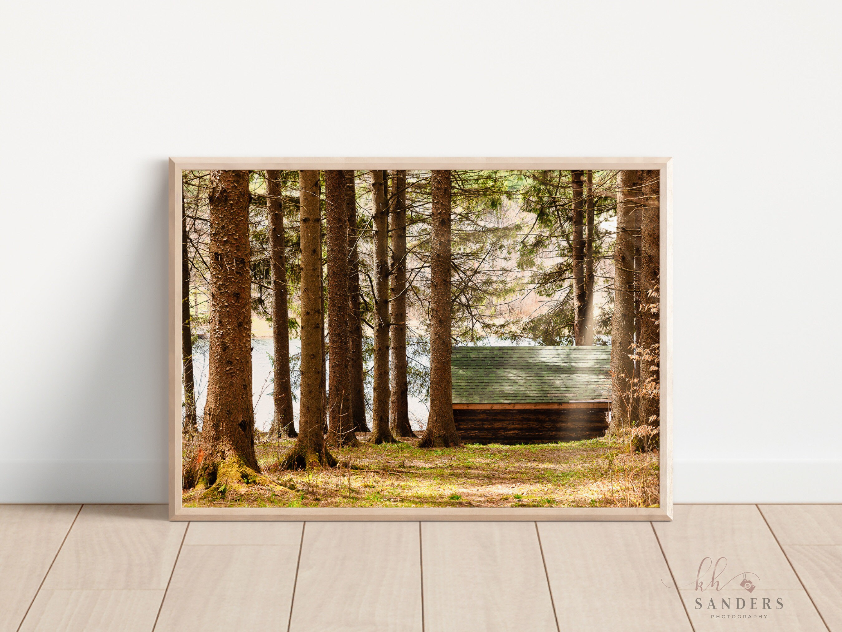Lean-to in the Woods, Lake Photography Wall Art, Lake Picture ...