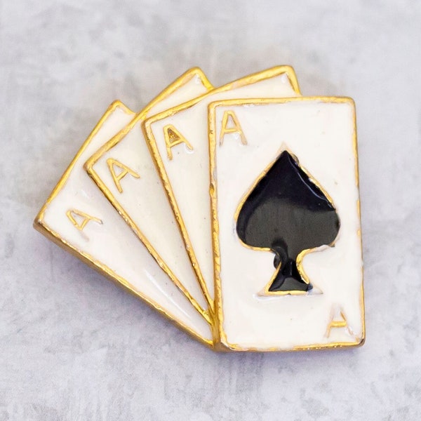 Playing Cards Brooch - Etsy