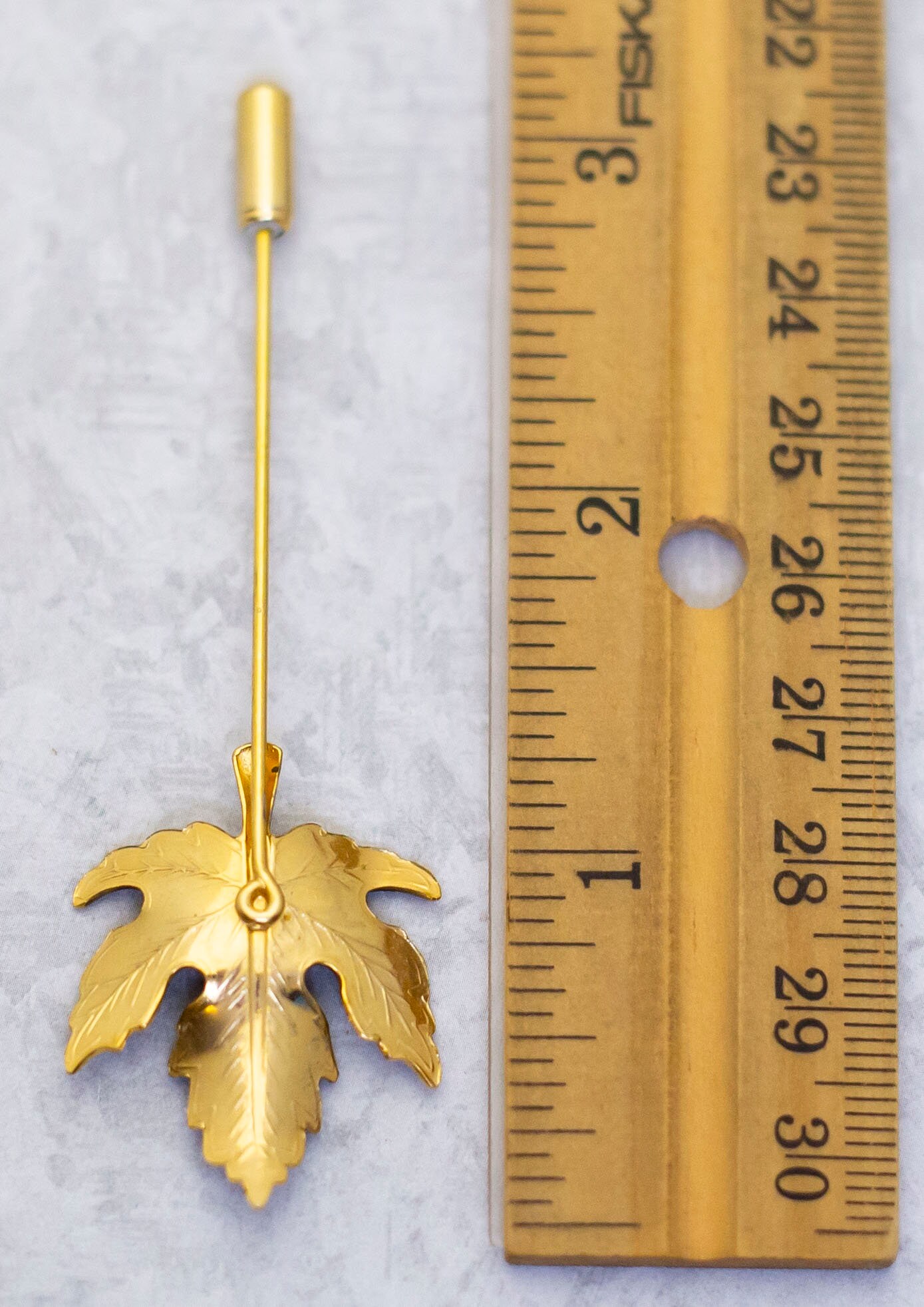 Vintage Stick Pin, Maple Stick Pin, Leaf Stick Pin, Gold Leaf Stick Pin ...