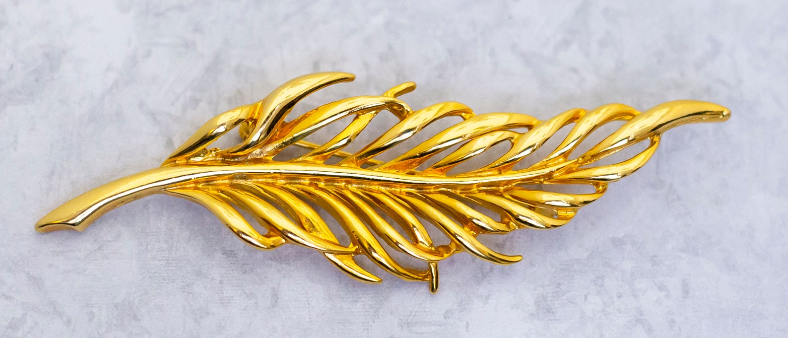 Vintage Brooch, Elven Leaf Brooch, Leaves Brooch, Intricate Brooch ...