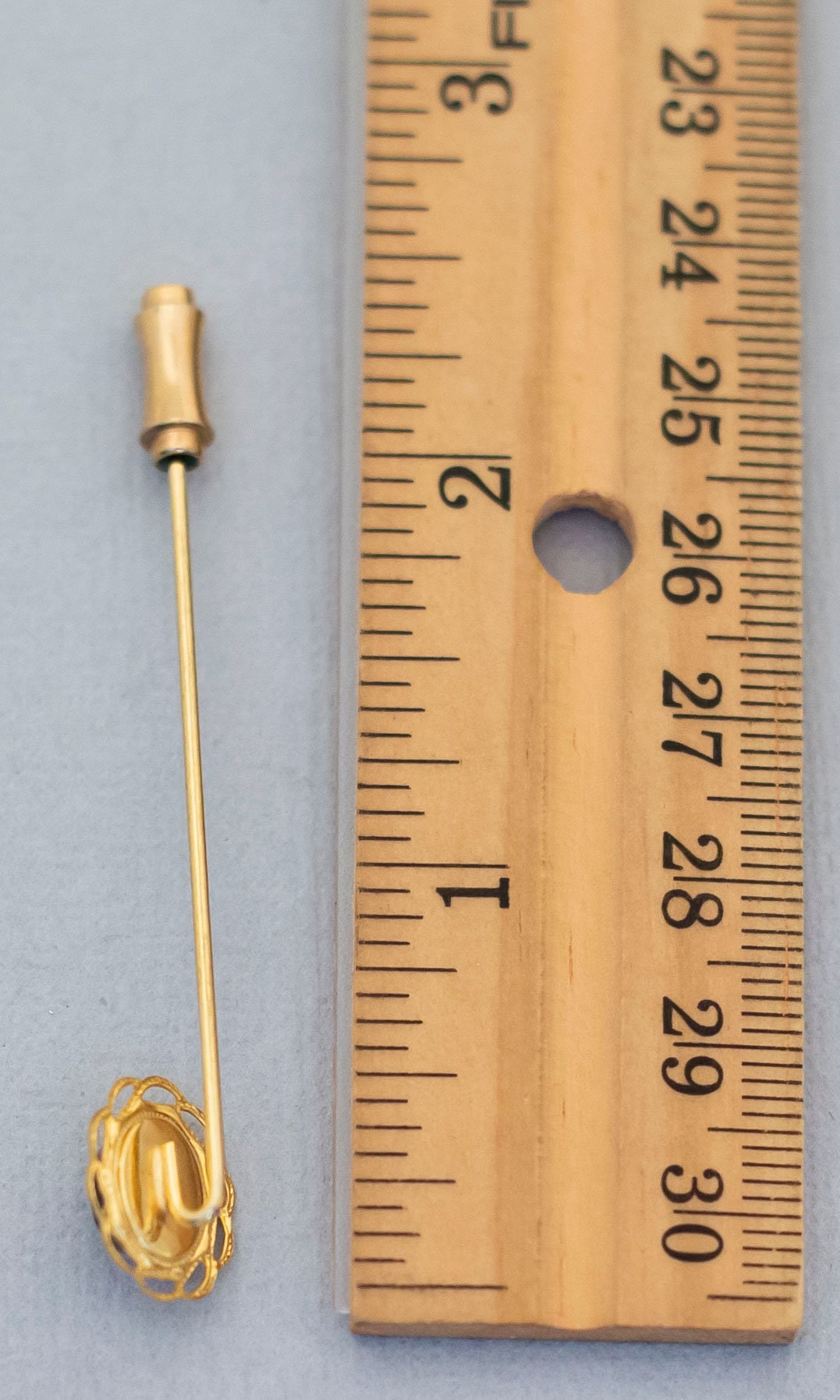 Vintage Gold Tone Spiral Victorian Stick Pin Intricate Stick - Etsy