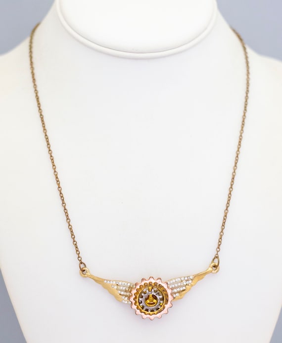20 inch, Vintage Necklace, Time Machine Necklace, Ang… - Gem