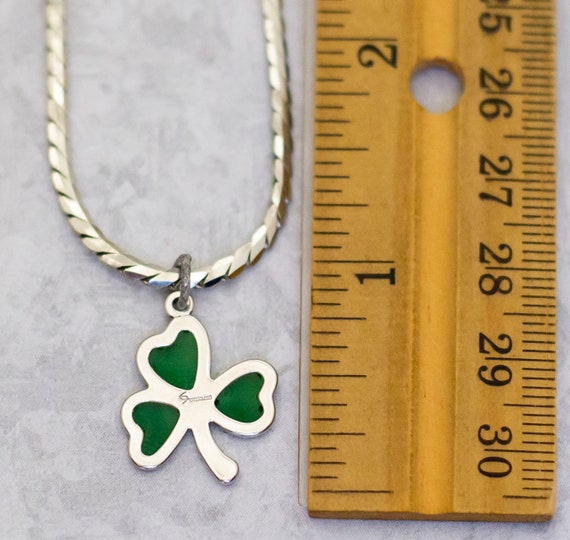 24 inch, Vintage Necklace, Clover Leaf Necklace, Ster… - Gem