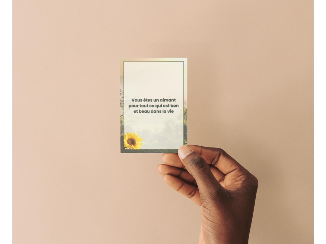 50 Positive Thinking Cards, Positive Thinking Cards, Personal ...