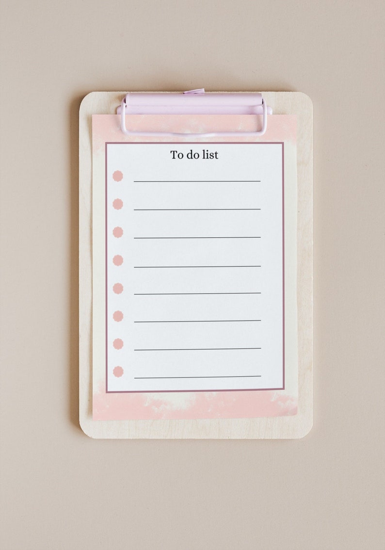 To Do List Printable A5 to Do List à Imprimer A5 148 Cm X - Etsy
