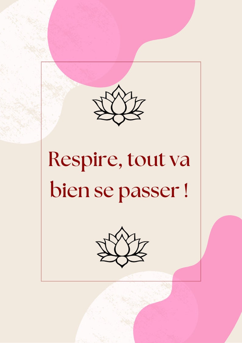 100 Positive Affirmation Cards in French, Personal Development Cards ...