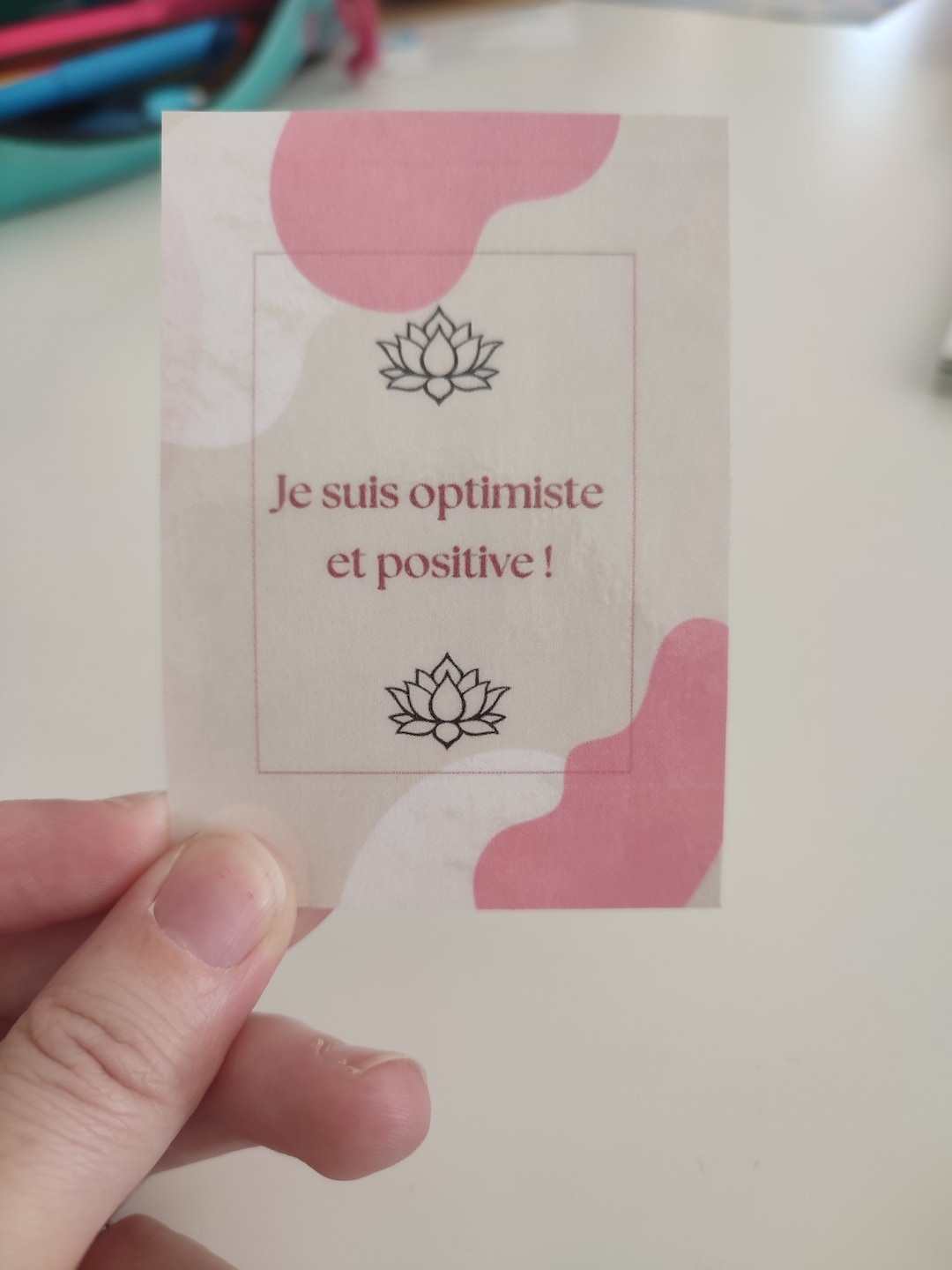 100 Positive Affirmation Cards in French, Personal Development Cards ...