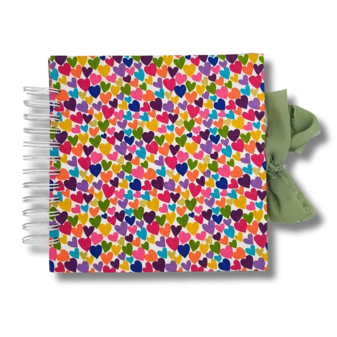 Mini Photo Album, Cheerful 10x15 Photo Album, Spiral Hearts Photo Album ...