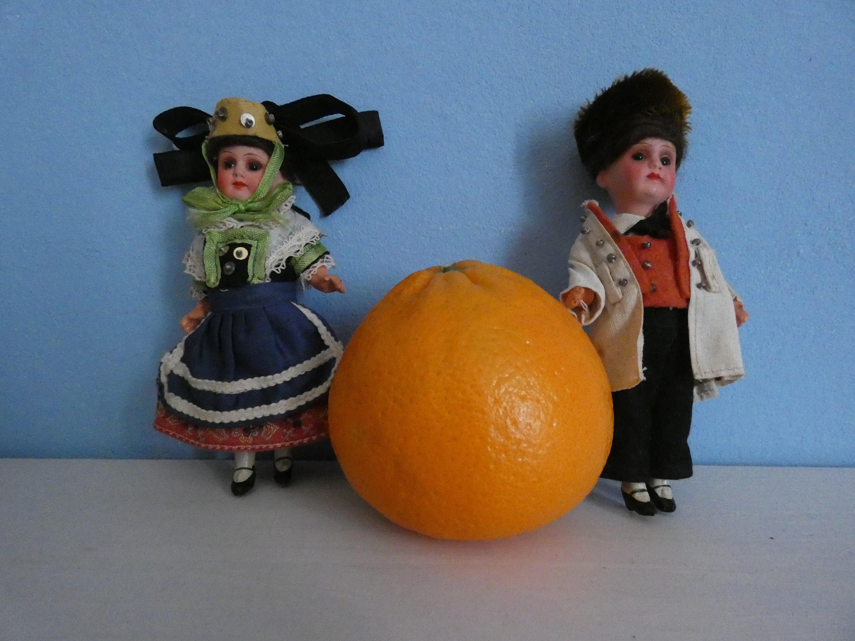 Pair of Antique German Mignonette Dolls - Etsy