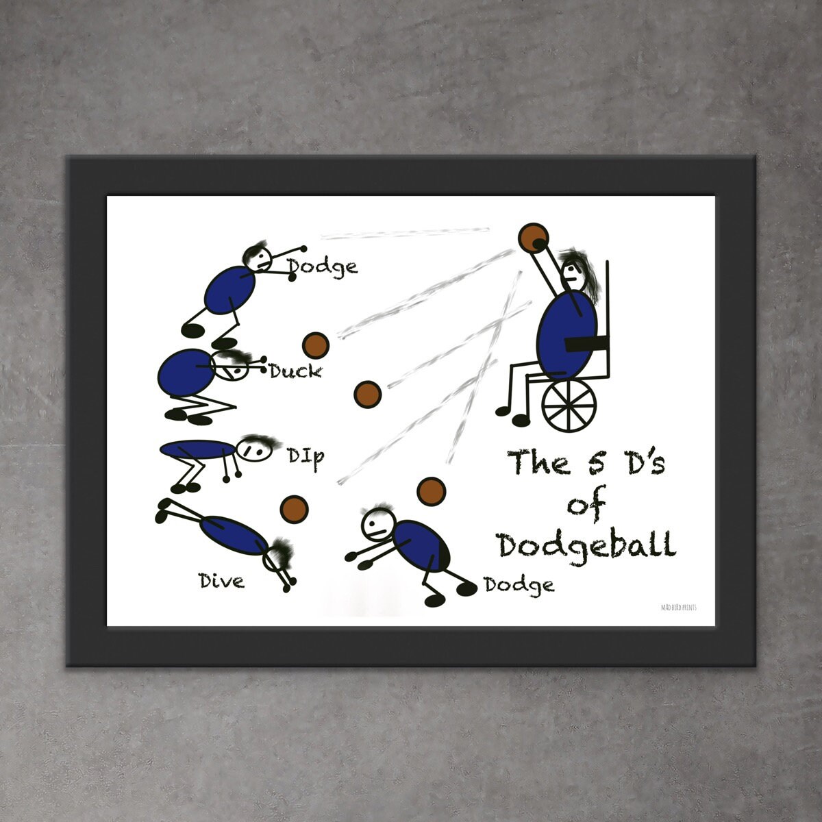 Download Dodgeball DOWNLOADABLE Instant Print, Gift, Poster, Humerous ...