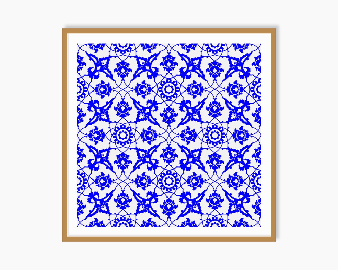 Dome of the Rock Pattern, Arabic Pattern, Islamic Wall Art, Levant Art ...