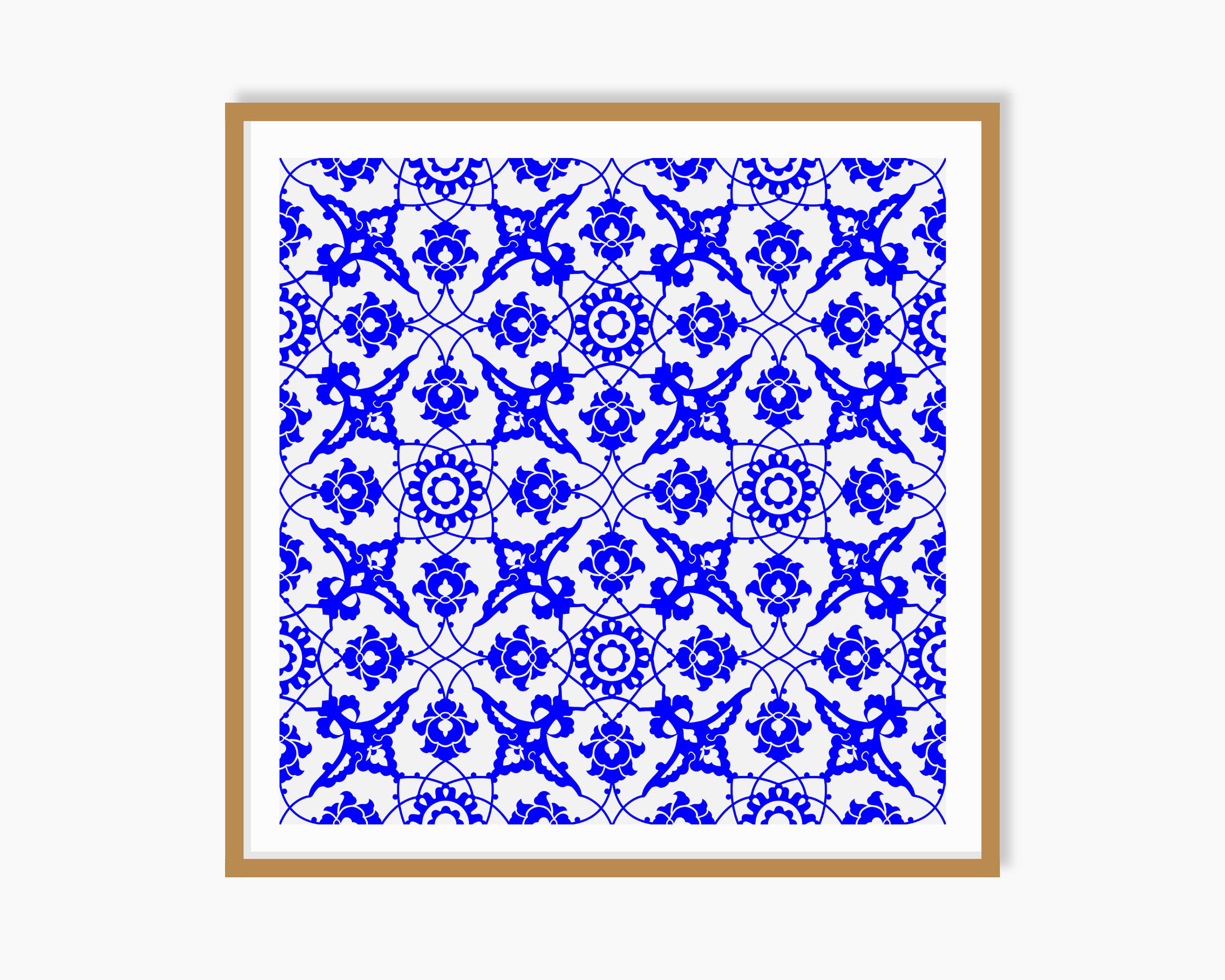 Dome of the Rock Pattern, Arabic Pattern, Islamic Wall Art, Levant Art ...