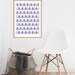 Lebanese Art Print, Lebanese Coffee Cup Pattern Blue and Red ...