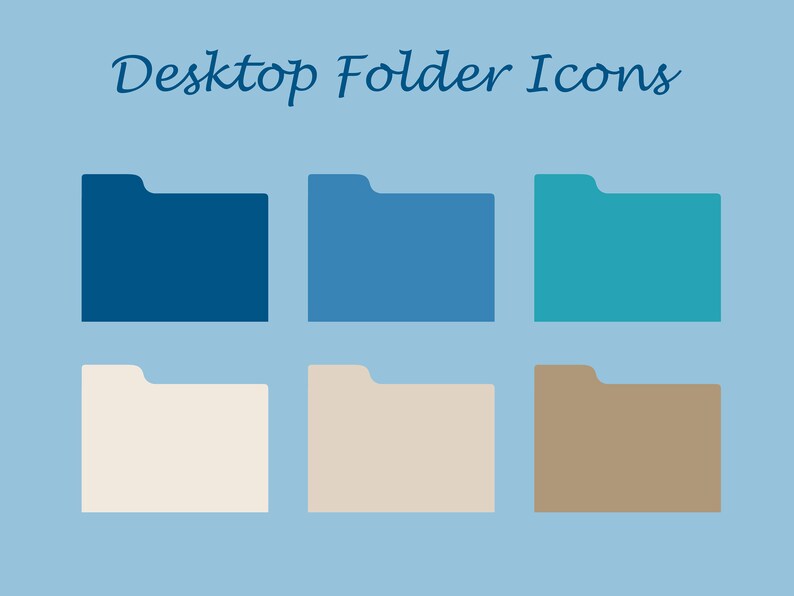 Windows Folder Icons, Blue Folder Icons, Custom Folder Icons, Seaside ...