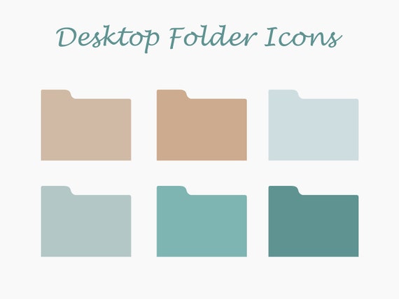 Windows Folder Icons Custom Desktop Folder Icons Pastel | Etsy