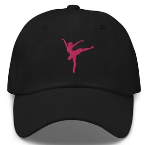 Pink Ballerina Baseball Cap, Embroidered Dance Hat, Ballet Lover Gift ...