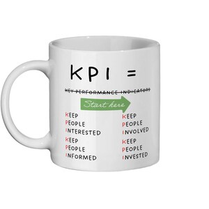 KPI Mug: Funny Office Coffee Cup, Coworker Gift - Etsy
