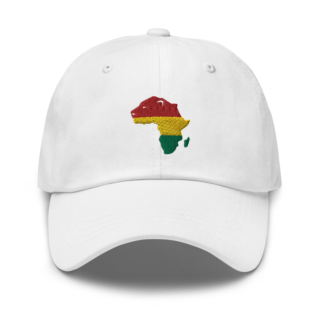 African Map, Africa Hat, Africa Map Hat, Embroidered Baseball Cap ...