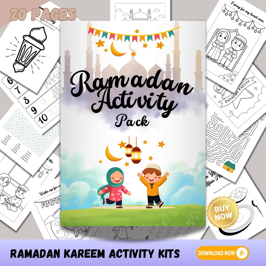 Ramadan Activity Pack for Kids - Printable Ramadan Colouring Pages ...