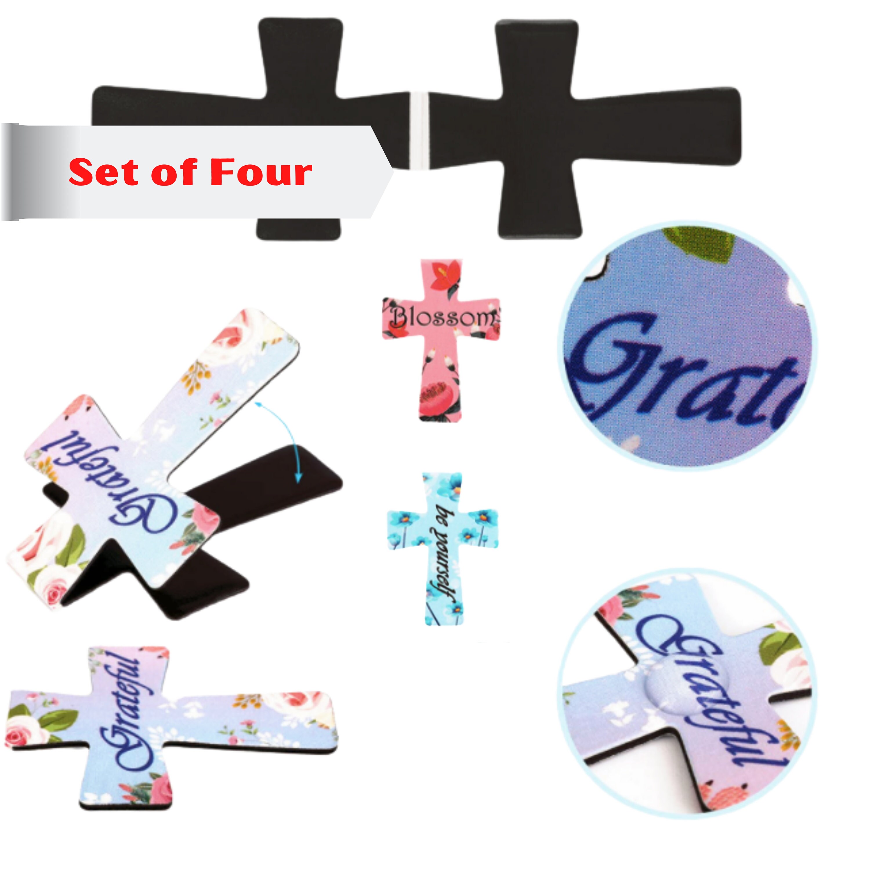 Christian Magnetic Book Mark Clip Bundle, Cross Shaped Magnetic ...