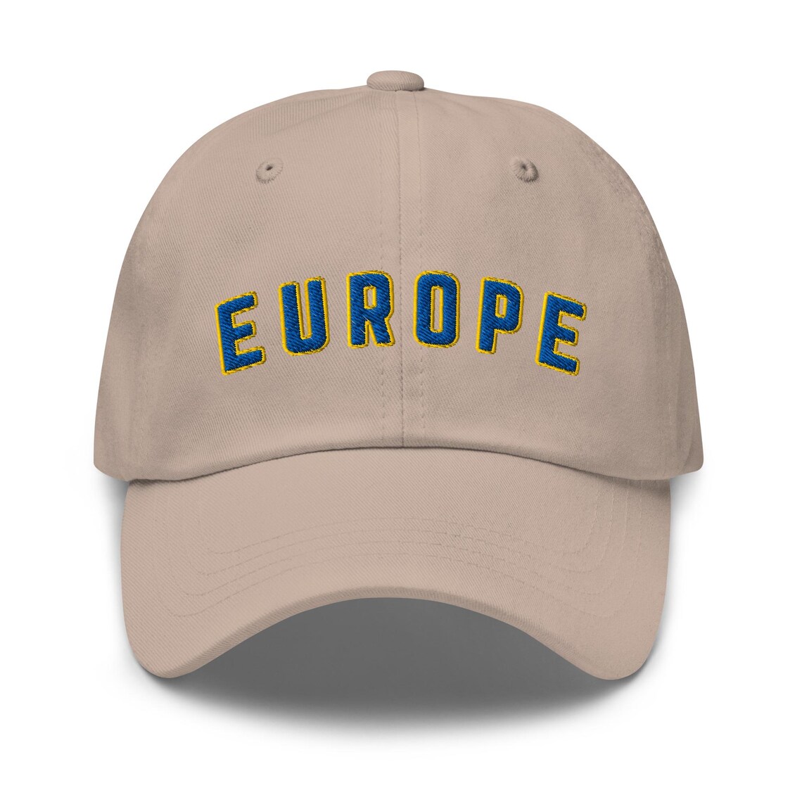 Europe Embroidered Baseball Cap: European Cotton Twill Unisex Sports ...