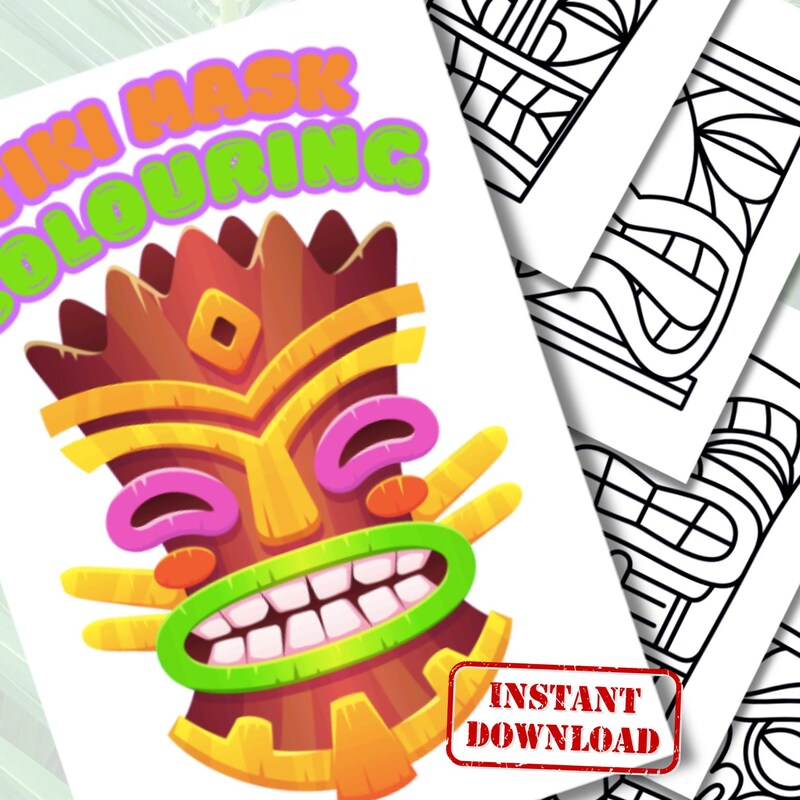 Printable Tiki Stencil - Etsy