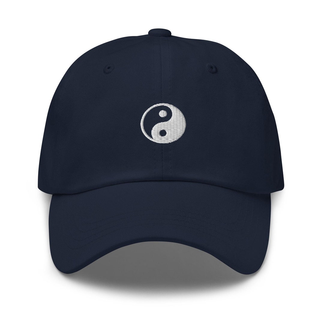 Yin Yang Embroidered Baseball Cap, Premium Hat, Embroidered Cap, Trendy ...