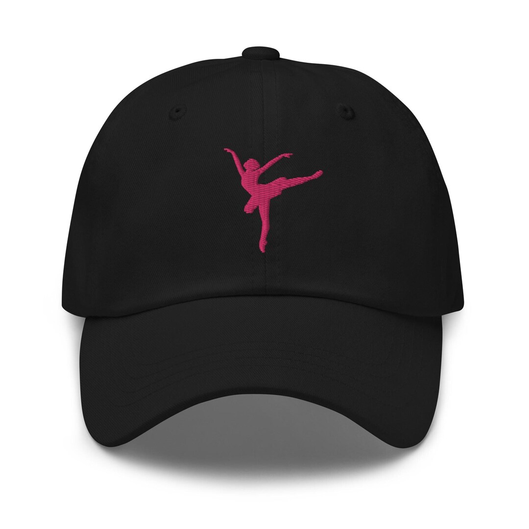 Pink Ballerina Baseball Cap, Embroidered Dance Hat, Ballet Lover Gift ...