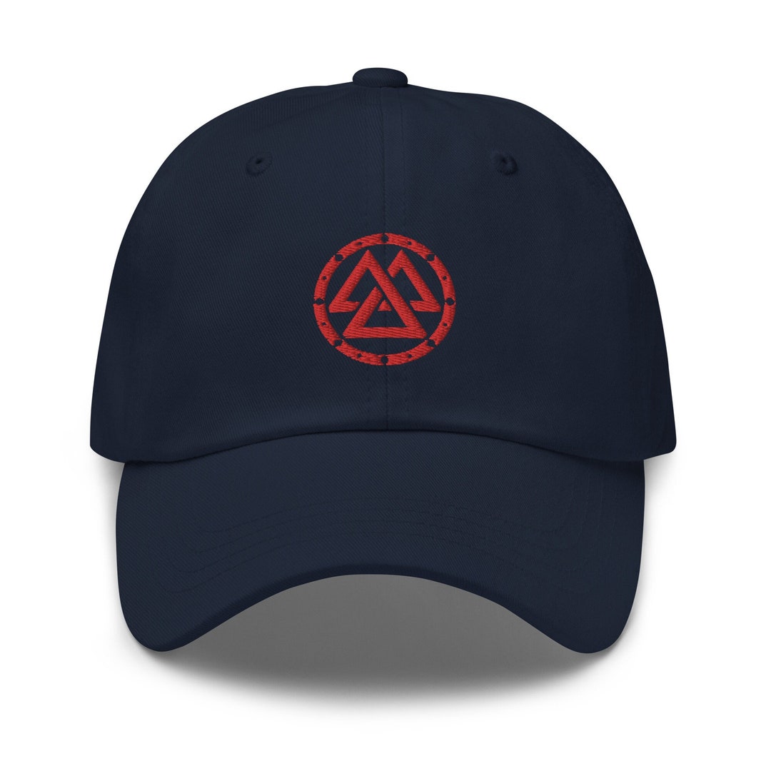 Valknut Norse Symbol Cap: Embroidered Viking Knot Baseball Hat - Etsy